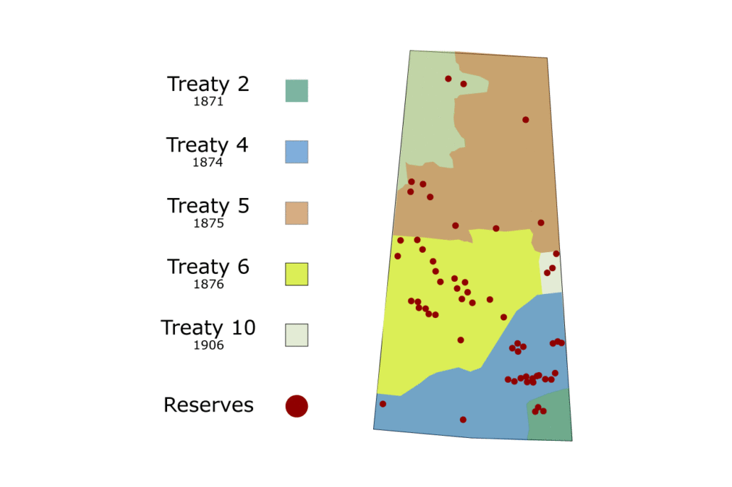 Saskatchewan Treaty Areas & Reserves - Indigenous Awareness Canada ...